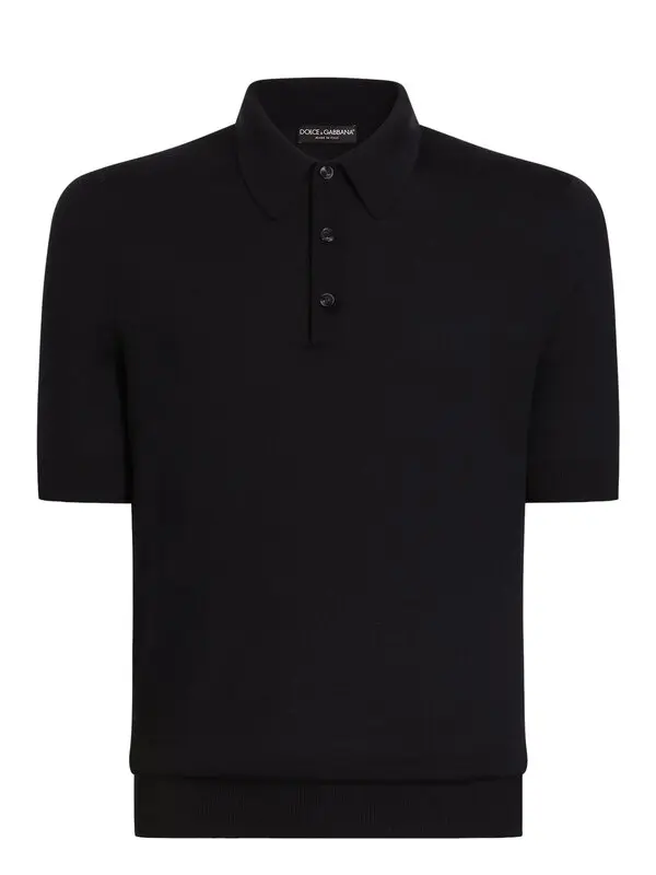 Dolce & Gabbana Cashmere Polo Shirt - Blue