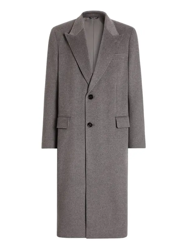 Dolce & Gabbana Double-breasted Cashmere Coat - Grey