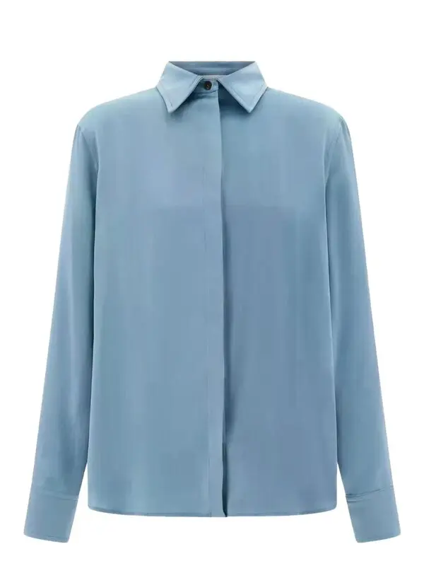 FERRAGAMO Silk Shirt - Blue