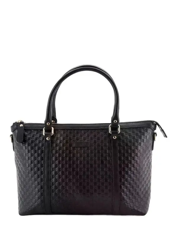 Gucci Margaux Tote Microguccissima Leather Small Satchel - Black