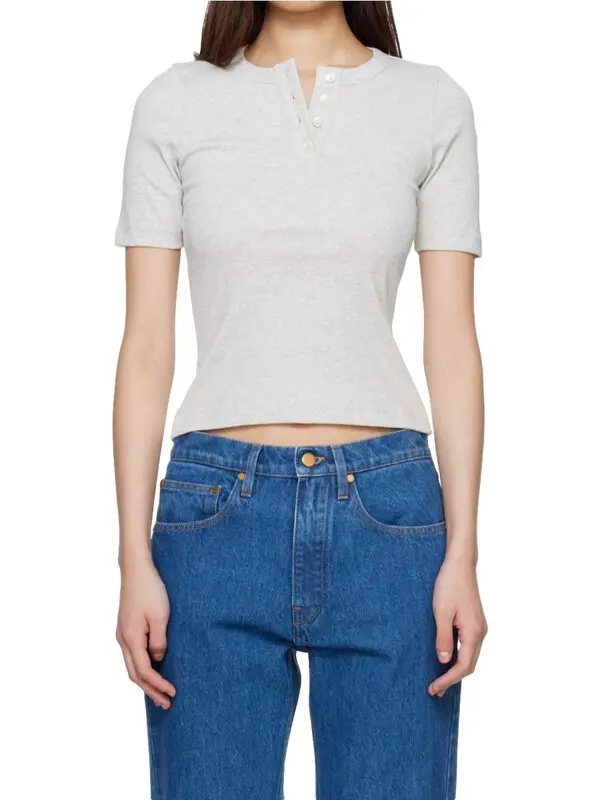 FLORE FLORE Jess T-shirt - Light Gray