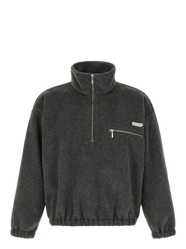 SONG FOR THE MUTE Long-sleeve Knit Top - Grey