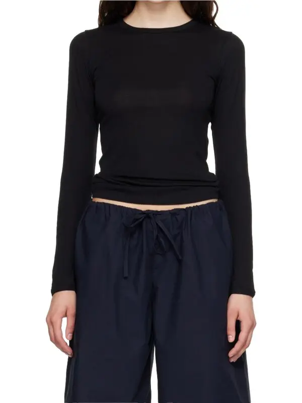 FLORE FLORE Olivia Long-sleeve T-shirt - Black