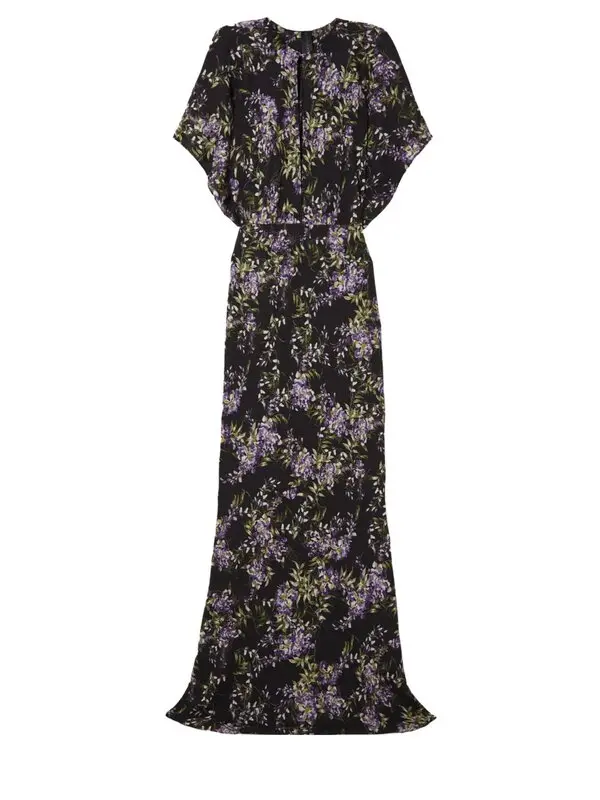 Norma Kamali Printed Gown - Black
