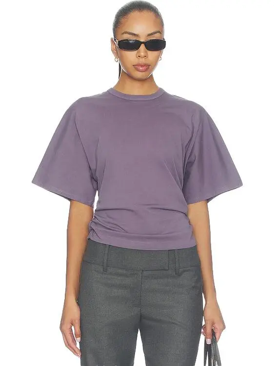 PISTOLA Veronica Kimono Sleeve Fitted Tee In Purple - Acai