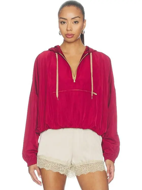 Year Of Ours Charlie Pullover In Burgundy - Maroon