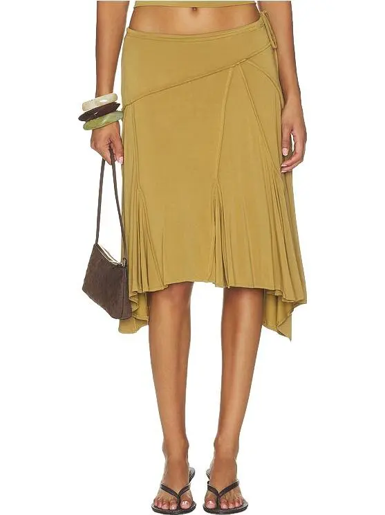 With Jéan Sharni Skirt - Olive