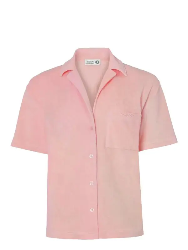 Hunza G Cuban Short-sleeve Shirt - Pink