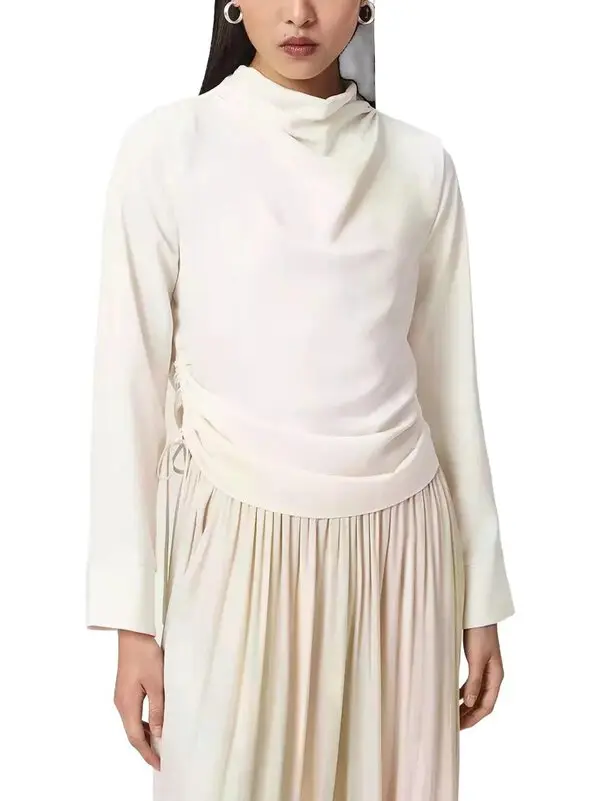 ALLSAINTS Leslie Ruched Top - White