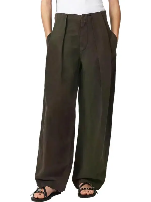 ALLSAINTS Phi Pleated Wide-leg Trousers - Grey