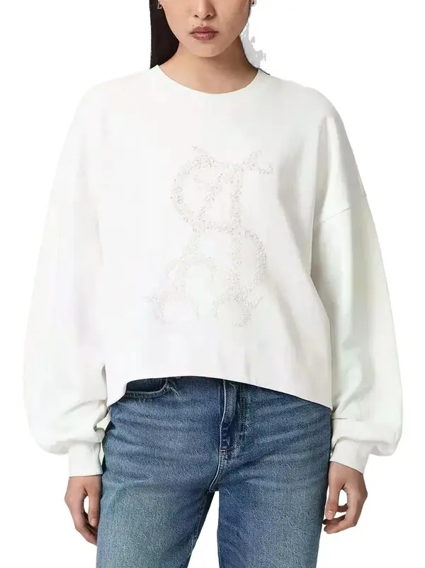 ALLSAINTS Bead-embellished Sweatshirt - White