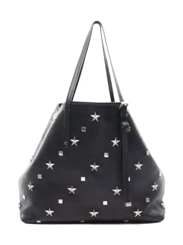 JIMMY CHOO 2000s Sasha Star-stud Tote Bag - Black