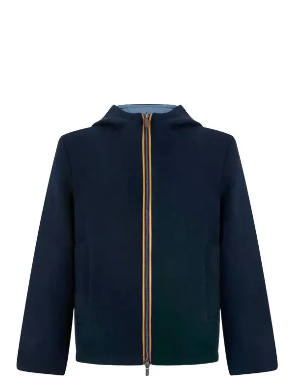 K-WAY Hooded Zip-up Jacket - Blue