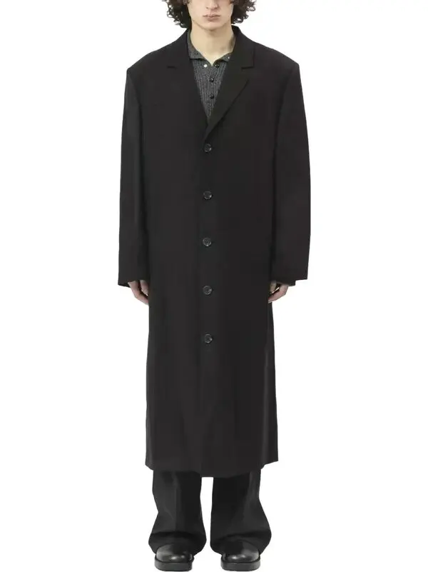 ENTIRE STUDIOS Oversized Structured Coat - Black