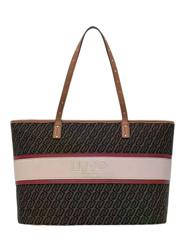 Liu Jo Medium Monogram Tote Bag - Brown