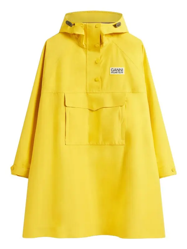 GANNI X Hunter Poncho - Yellow