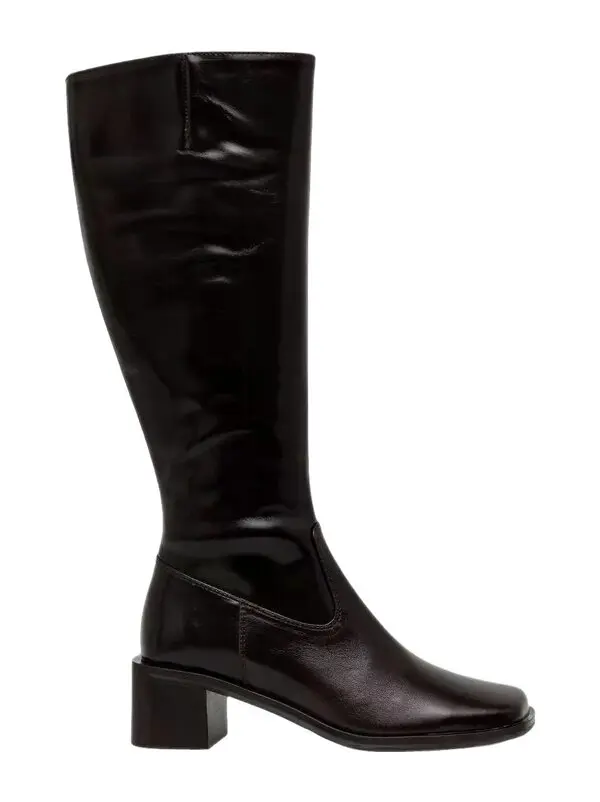 BILLI BI B1292 Square-toe Knee-high Boots - Brown