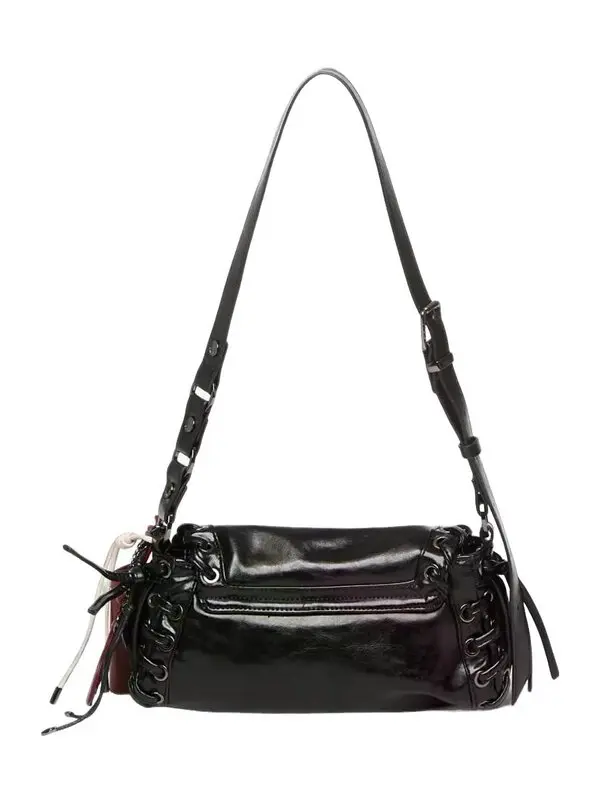 Desigual Galaxy Lace-up Logo-plaque Shoulder Bag - Black