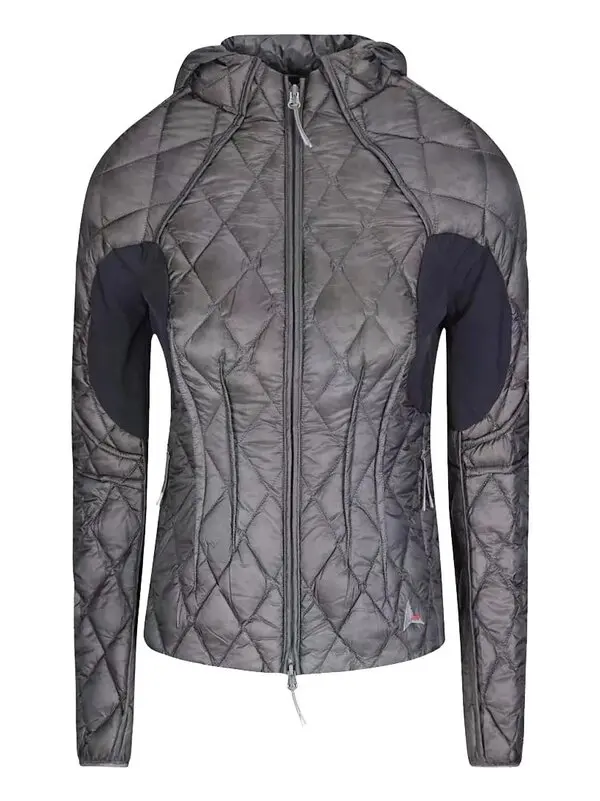 ROA Twiya Diamond-quilted Hooded Jacket - Grey