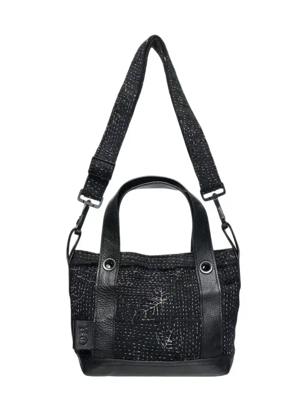 Y’s X Faf Kantha Cotton Tote Bag - Black