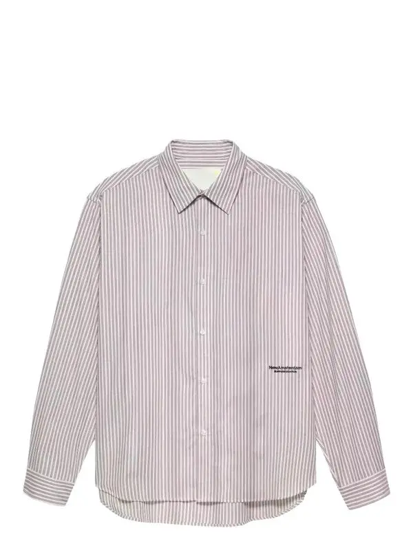 NEW AMSTERDAM SURF ASSOCIATION Beach Vertical-stripe Long-sleeve Shirt - White