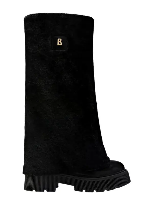 Bogner Turin Shearling-trimmed Platform Boots - Black