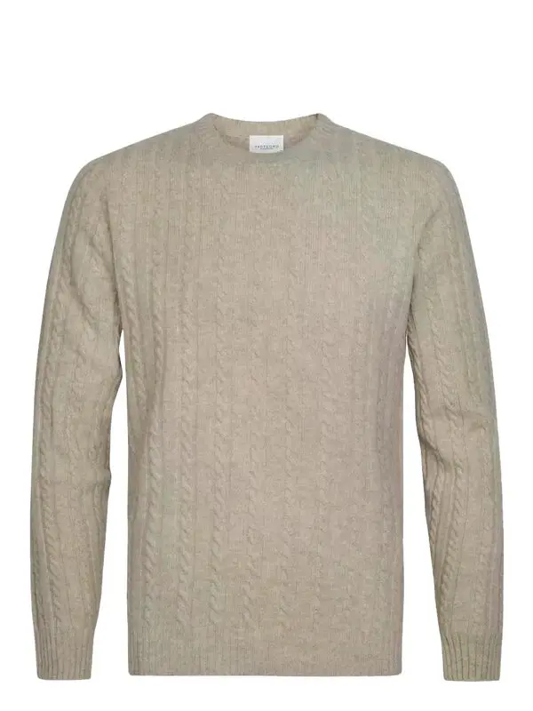 PROFUOMO Cable-knit Sweater - Neutrals