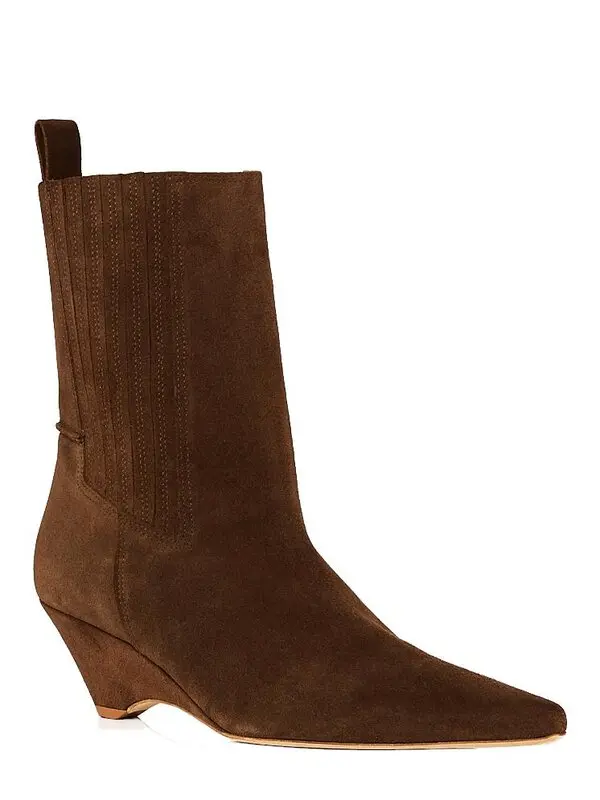 Cinq À Sept Parker Suede Chelsea Boots - Chocolate