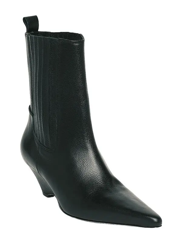 Cinq À Sept Parker Leather Chelsea Boots - Black