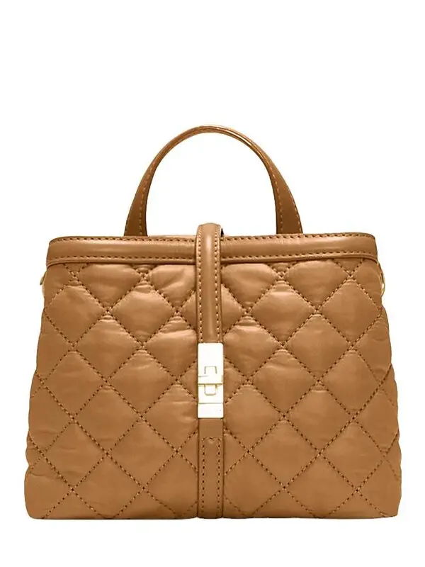 Mz Wallace Mini Astor Top Handle Bag - Cognac