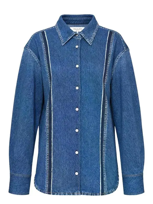 Rag & Bone Miramar Denim Shirt - Blue
