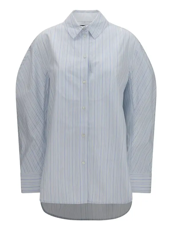 Jacquemus Citta Cotton-poplin Shirt - Light Blue