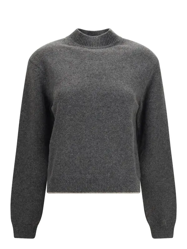 Jacquemus La Maille Cashmere Creweck Sweater - Grey