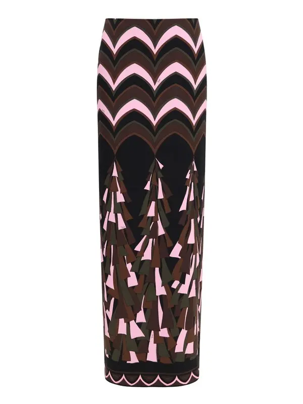 Emilio Pucci Fitted Long Skirt - Multicolour