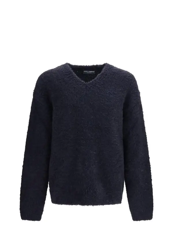 Dolce & Gabbana Alpaca Blend Pullover - Blue