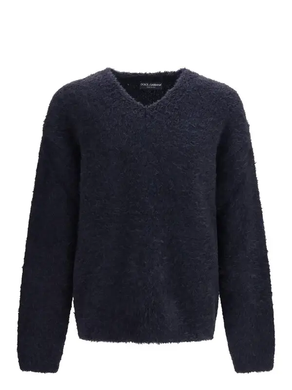 Dolce & Gabbana Alpaca Blend Pullover - Blue
