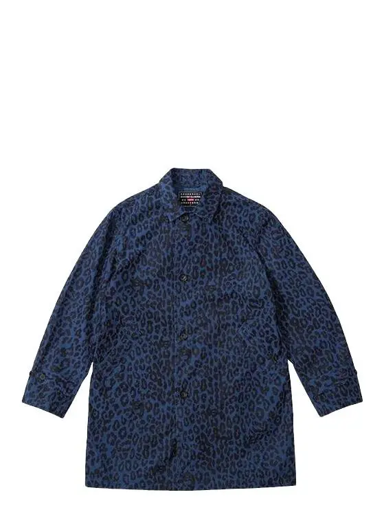 Supreme X Hysteric Glamour Leopard Trench 'navy Black Red - Navy/black/red