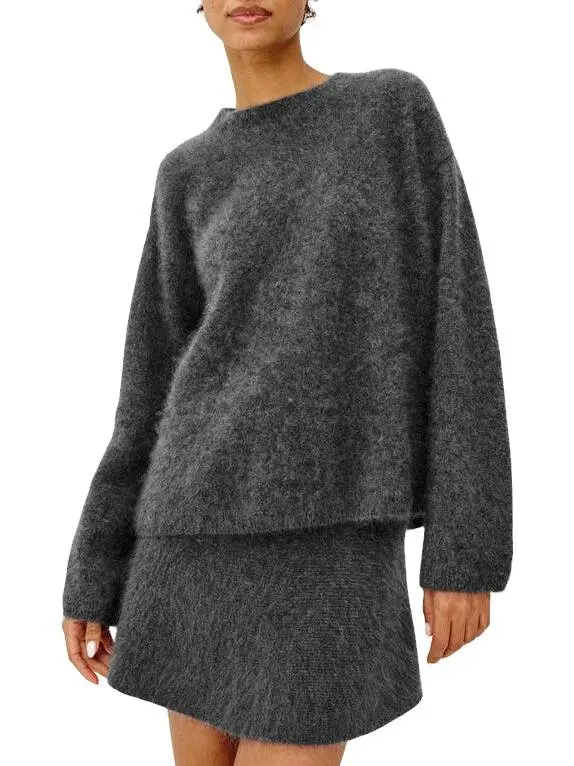 Rails Joel Wool & Cashmere Sweater - Charcoal