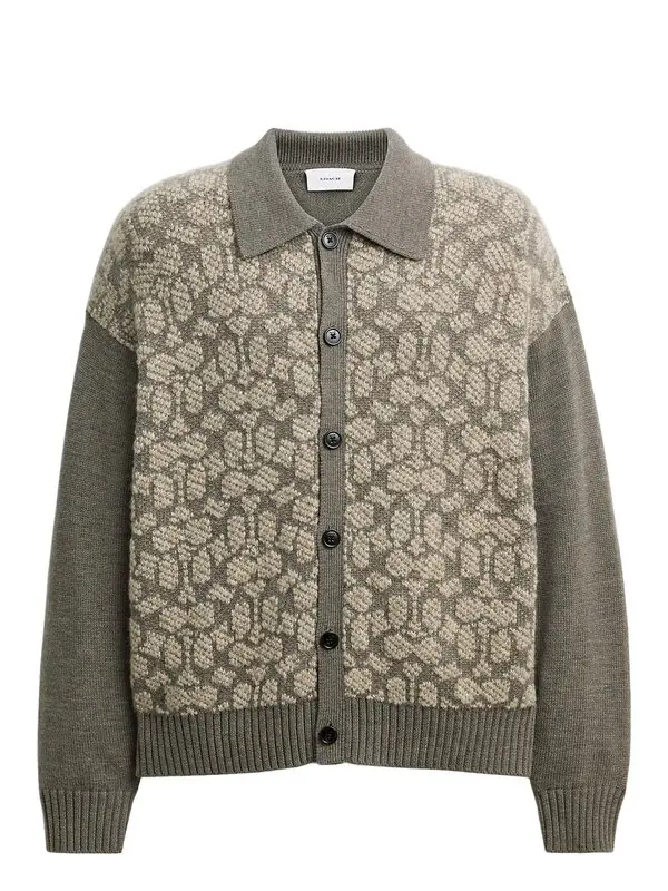 COACH OUTLET Signature Cardigan - Grey