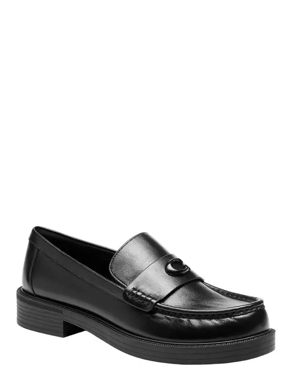 COACH Astor Loafer Shoes - Black
