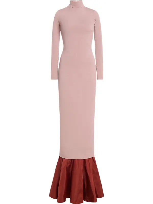 Burc Akyol Exclusive Falbala Knit Maxi Dress - Pink