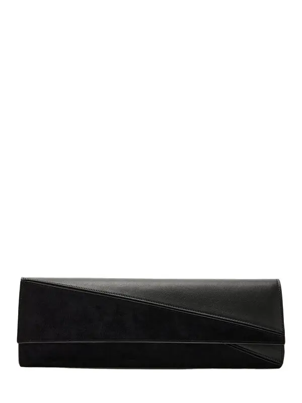 Proenza Schouler Hex Leather Clutch - Black