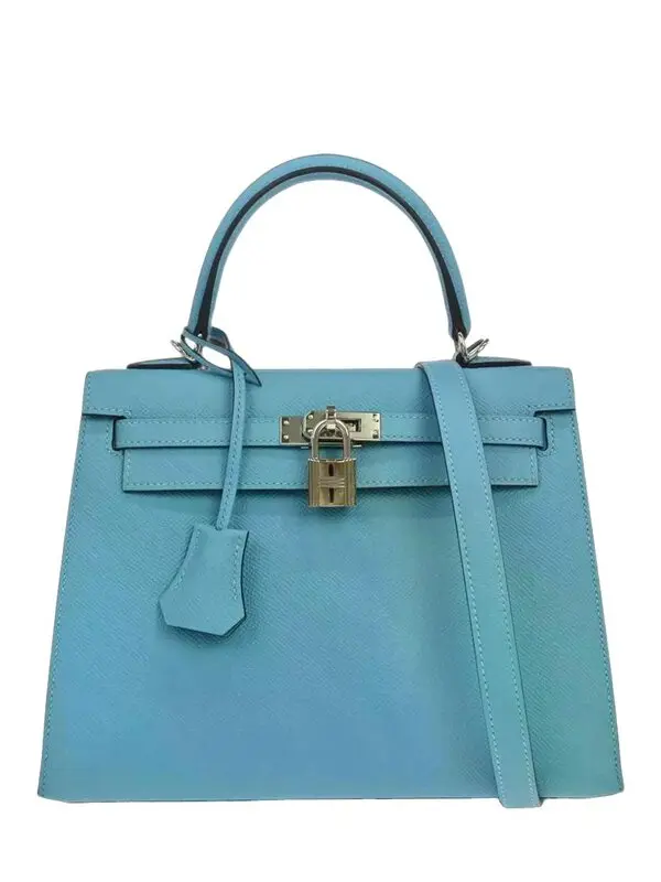 Hermès 2019 25 Kelly Sellier Tote Bag - Blue