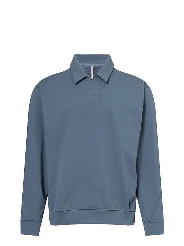 Veilance Consola Jersey Polo Sweatshirt - Neptune