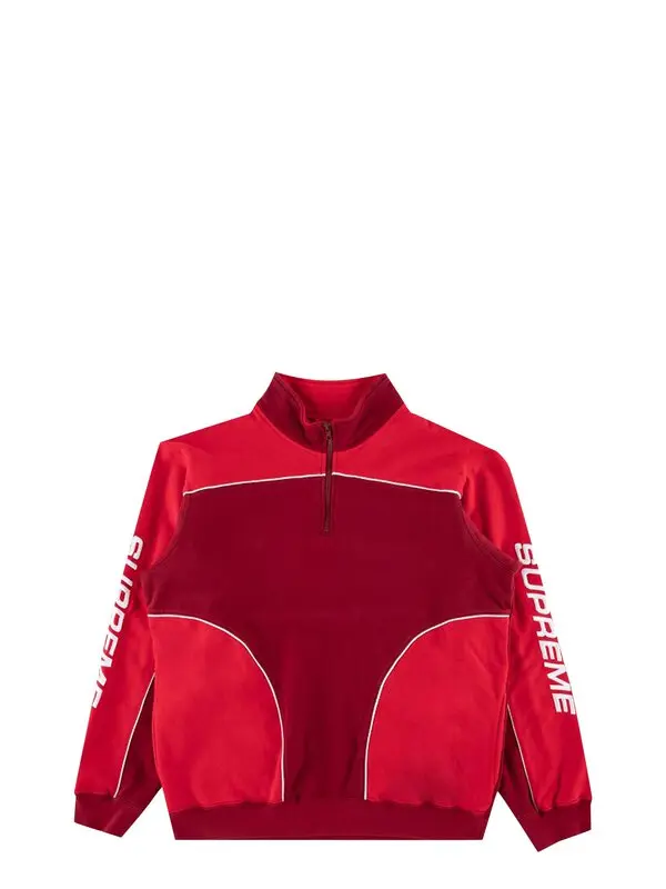 Supreme Speedway Half Zip Sweatshirt 'cardinal - Red