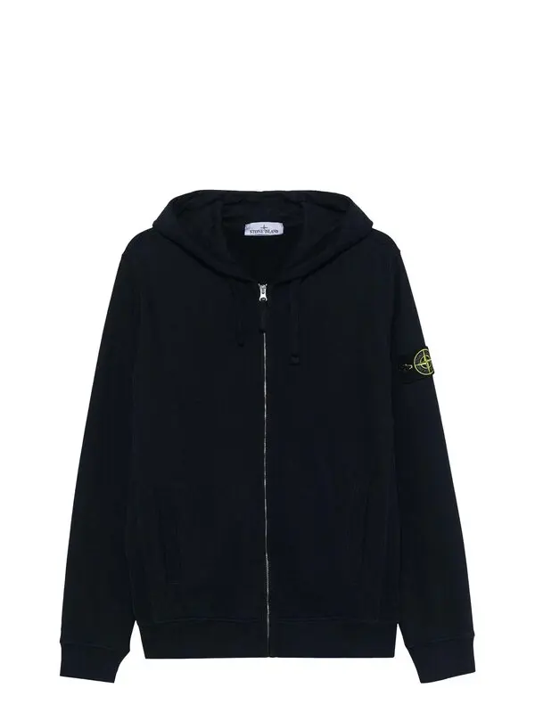 Stone Island Dyed Zip Hoodie 'navy - Blue