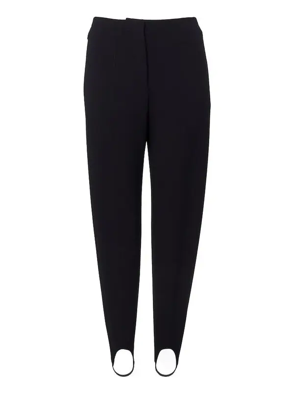 Loewe Wool-blend Stirrup Pants - Black