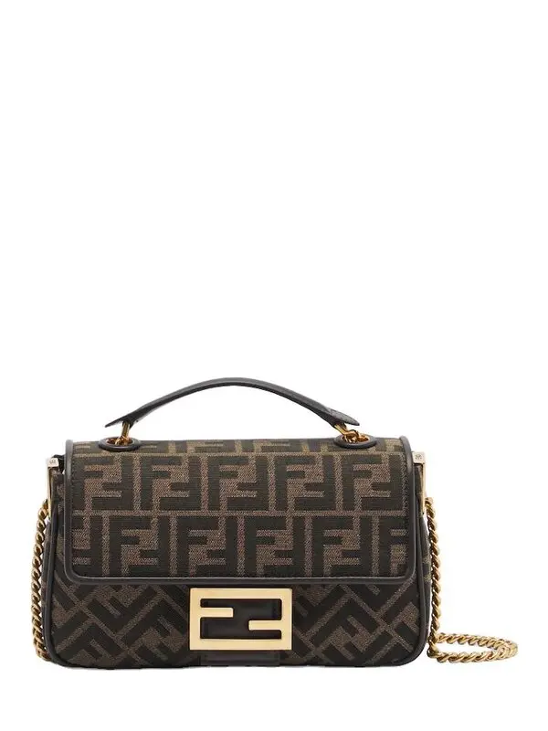 Fendi Baguette® Mini Ff Zucca Shoulder Bag - Brown