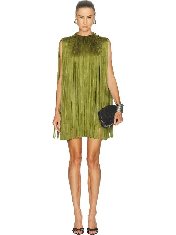 Cult Gaia Monica Dress In Green - Chive