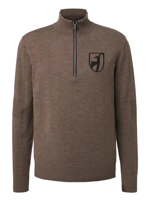 Toni Sailer Bruce Wool Half-zip Sweater - Beige